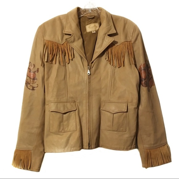 Scully | Jackets & Coats | Scully Fringed Leather Jacket Rodeo Cowboy ...
